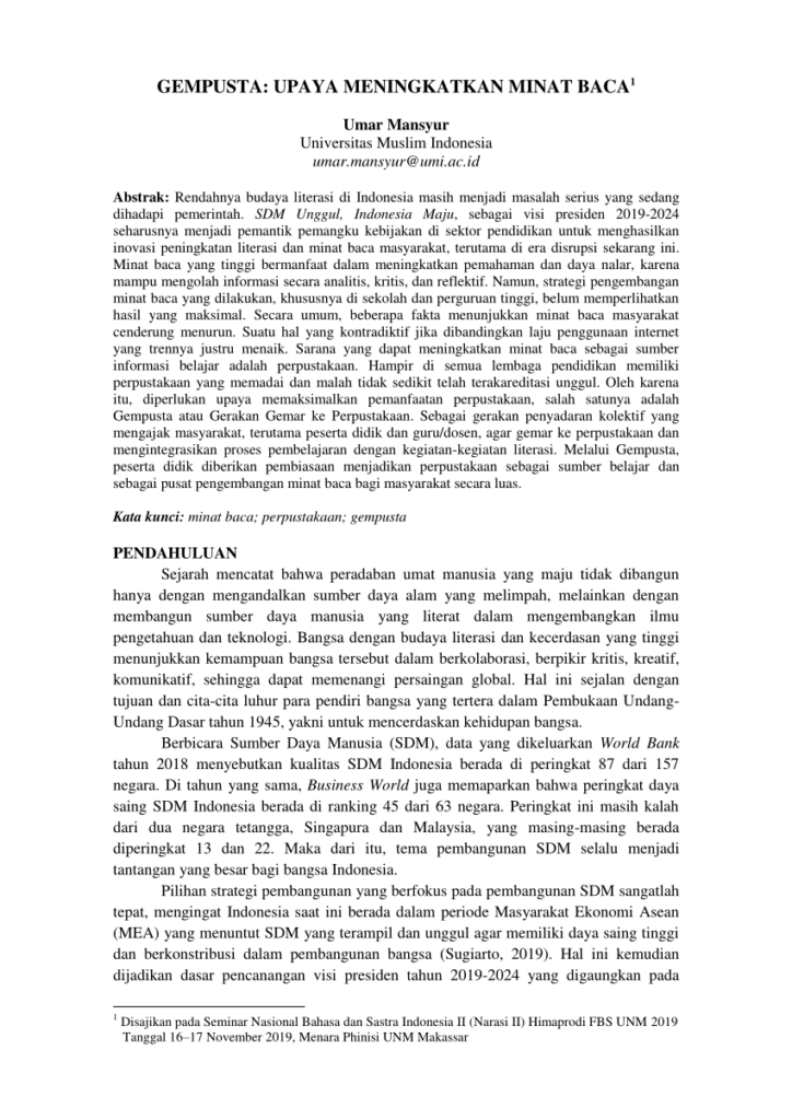 Budaya Literasi di Kalangan PNS: Membangun Minat Baca dan Menulis untuk Meningkatkan Kemampuan ...